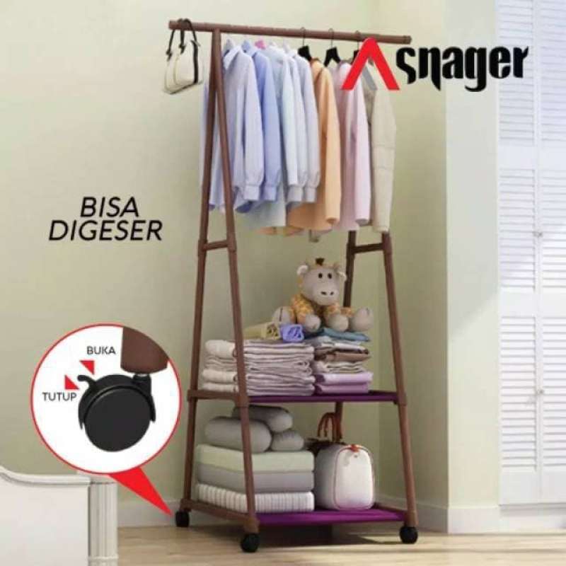 Promo Rak Baju Segitiga Rak Pakaian Segitiga Gantungan Baju Rak ...