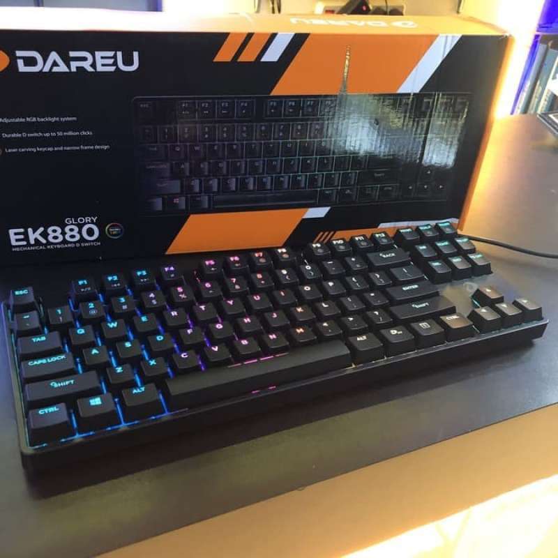 Promo Dareu EK880 TKL RGB Mechanical Gaming Keyboard Diskon 9% di ...