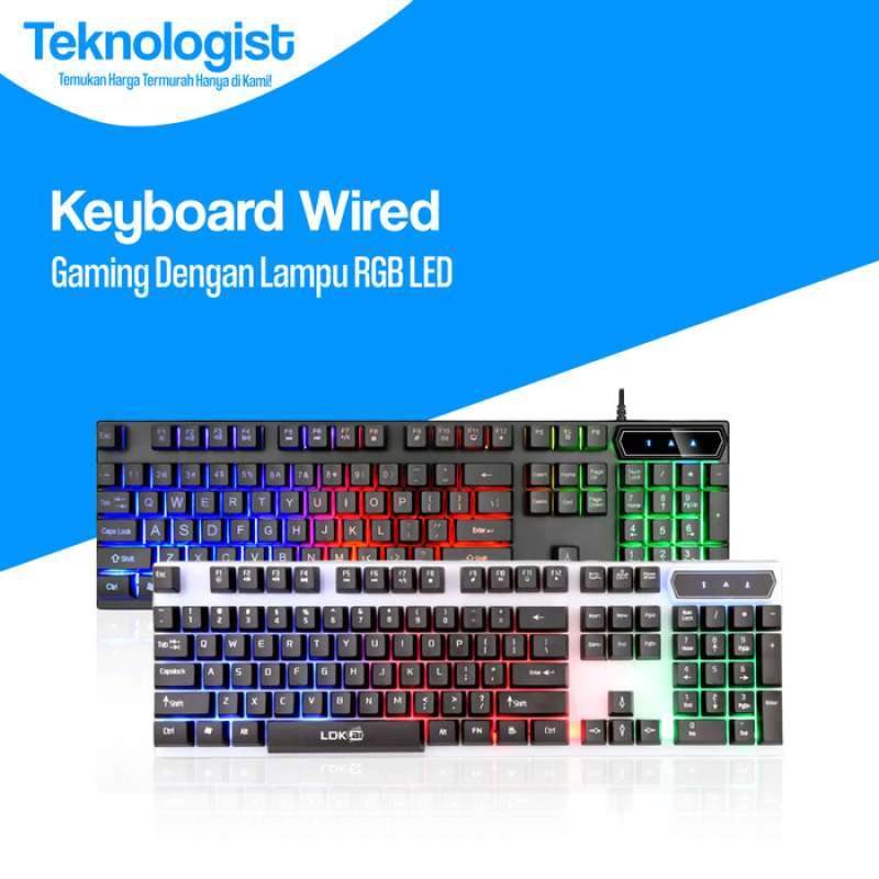 Promo Keyboard Gaming Dengan Lampu RGB LED - LDKAI R260 Diskon 9% di ...