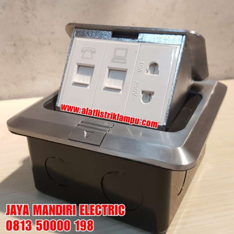 Promo stopkontak STOP LAN TELP / stop kontak lantai STOP + DATA ...