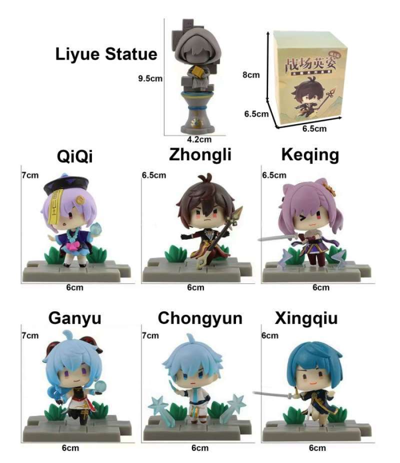 Promo Genshin Impact Heroic Isi 7 Liyue ama Action Figure Gen2 Xingqiu ...