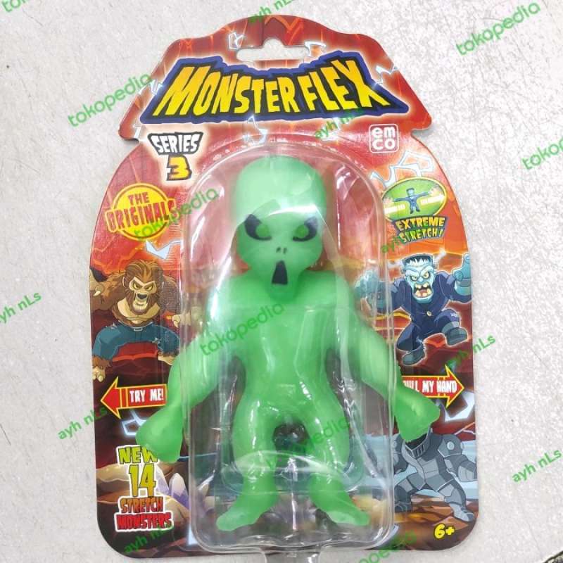 Promo monster flex alien spesial rare bon goo jit zu batman gold flash joker Diskon 23% di ...