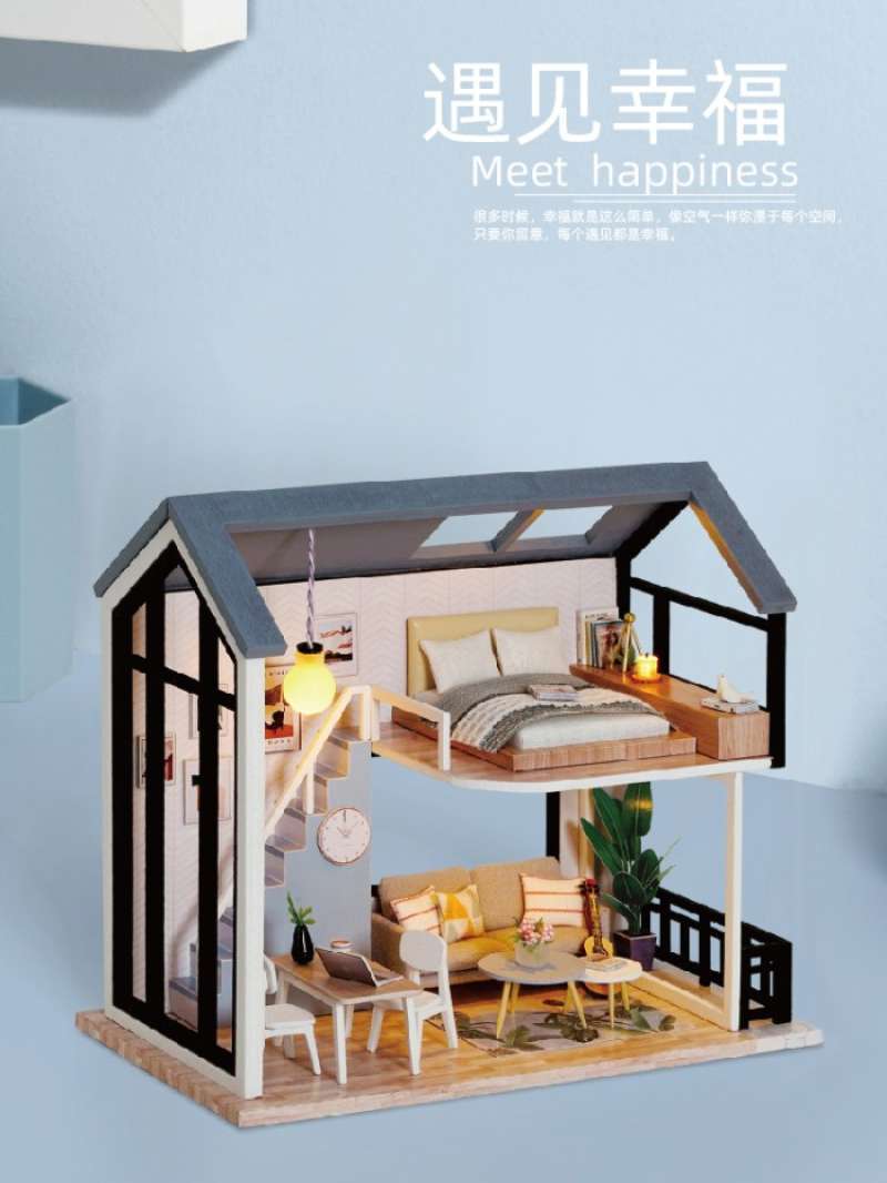 Promo DIY Miniature Dollhouse Rumah Miniatur 3D Q Series Diskon 23% di ...