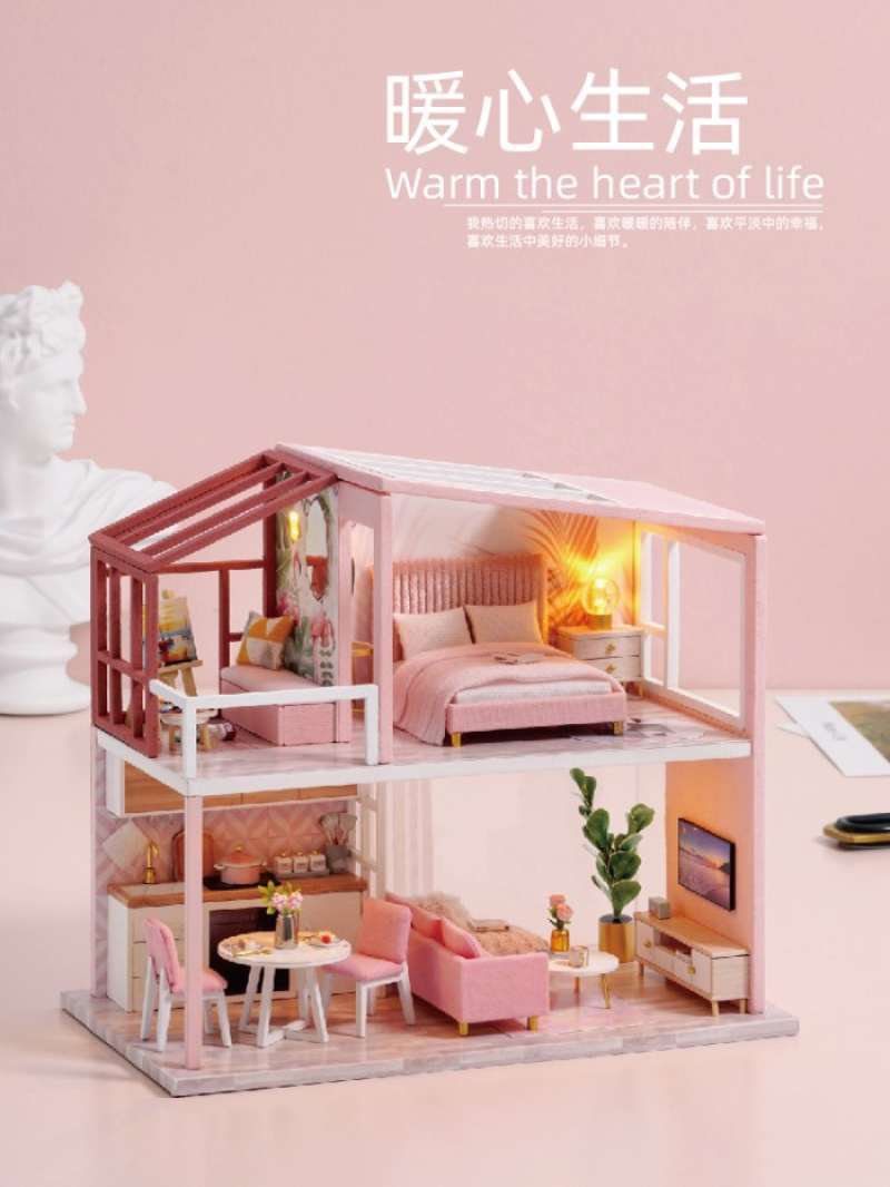 Promo DIY Miniature Dollhouse Rumah Miniatur 3D Q Series Diskon 23% di ...