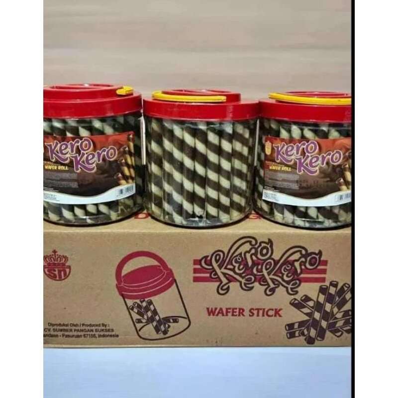 Jual Kero Kero Wafer Roll Chocolate Flavoured 400gr - Rasa Cokelat Di Seller Restu Lamongan ...