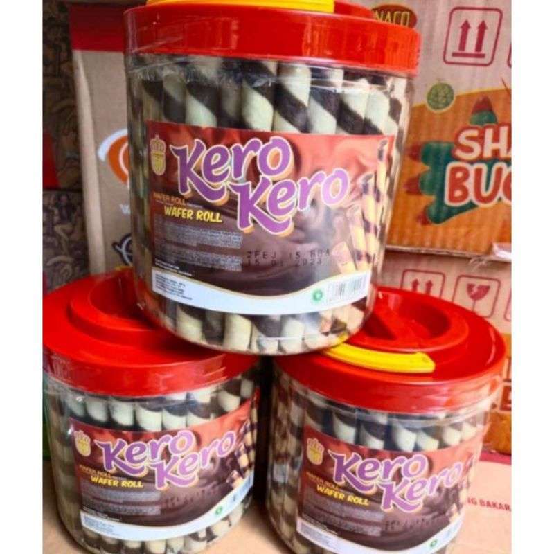 Jual Kero Kero Wafer Roll Chocolate Flavoured 400gr - Rasa Cokelat Di Seller Restu Lamongan ...