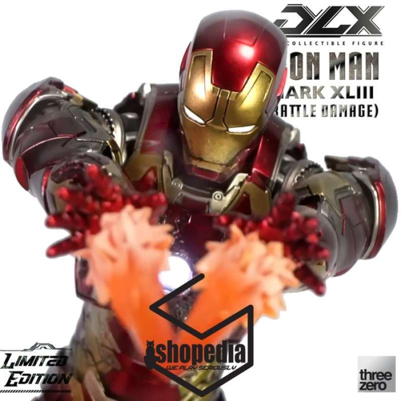 Promo Threezero DLX Iron Man Mark XLIII MK-43 Battle Damage Limited edt mk43 Diskon 23% di ...