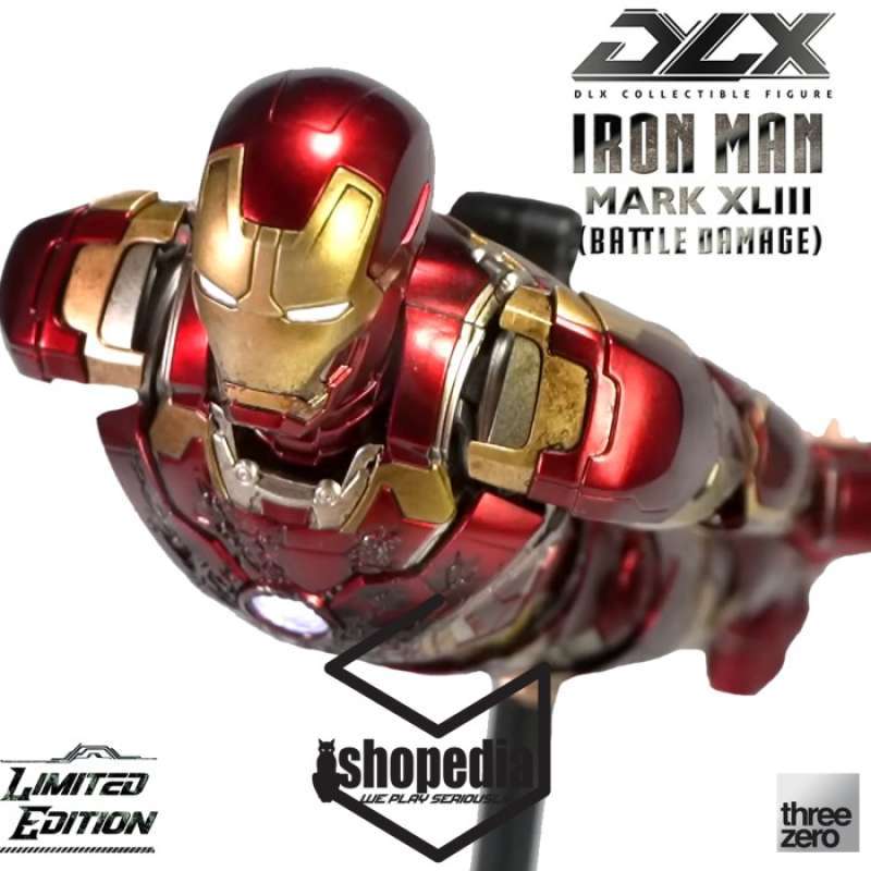 Promo Threezero DLX Iron Man Mark XLIII MK-43 Battle Damage Limited edt mk43 Diskon 23% di ...