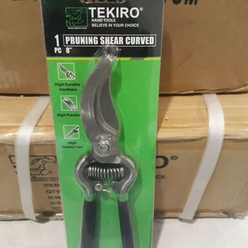 Promo TEKIRO gunting dahan model bengkok ukuran 8 inch Diskon 9% di ...