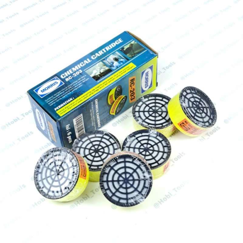 Promo MORRIS HALF MASK RESPIRATOR REFILL CARTRIDGE RC-203 - MASKER ...