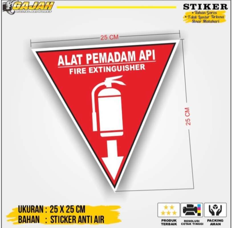 Promo Stiker Petunjuk Apar / Sticker Petunjuk Apar / Simbol Apar / Apar ...