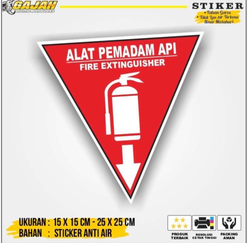Promo Stiker Petunjuk Apar / Sticker Petunjuk Apar / Simbol Apar / Apar ...
