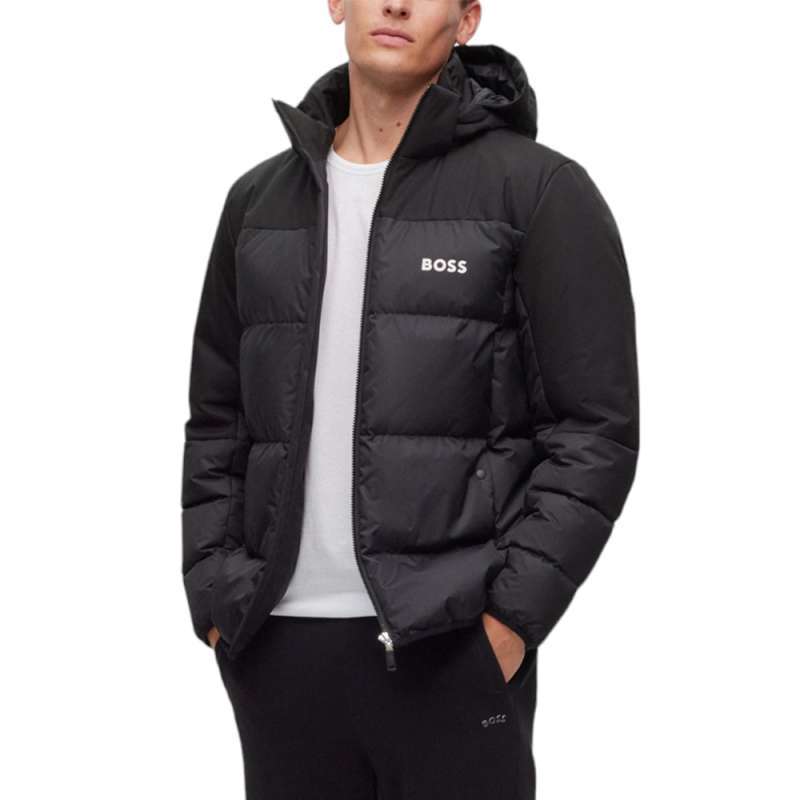 Jual Hugo Boss J_Hamar1 Regular Fit Water Repellent Down Jacket Black ...