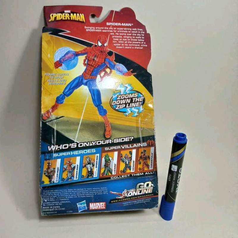 Jual mainan figure spider man spiderman swing or stick zip alive by ...
