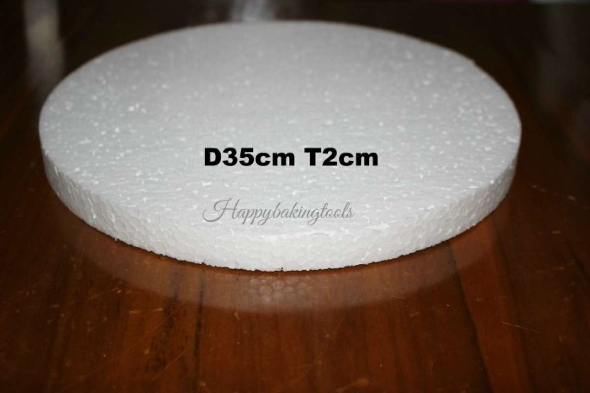 Promo Tatakan kue styrofoam D35cm, alas kue styrofoam, alas birthday ...