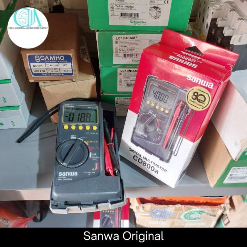 Promo SANWA MULTITESTER DIGITAL CD800 MULTIMETER CD 800 AVOMETER TESTER ...
