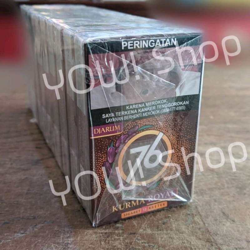 Jual Rokok Djarum 76 Kurma Royal Kretek Isi 12 Batang Di Seller Yow ...