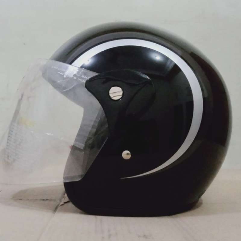 Promo HELM DEWASA SNI MODEL SCOOPS UTK SEPEDA MOTOR SCOOPY - Hitam doff ...