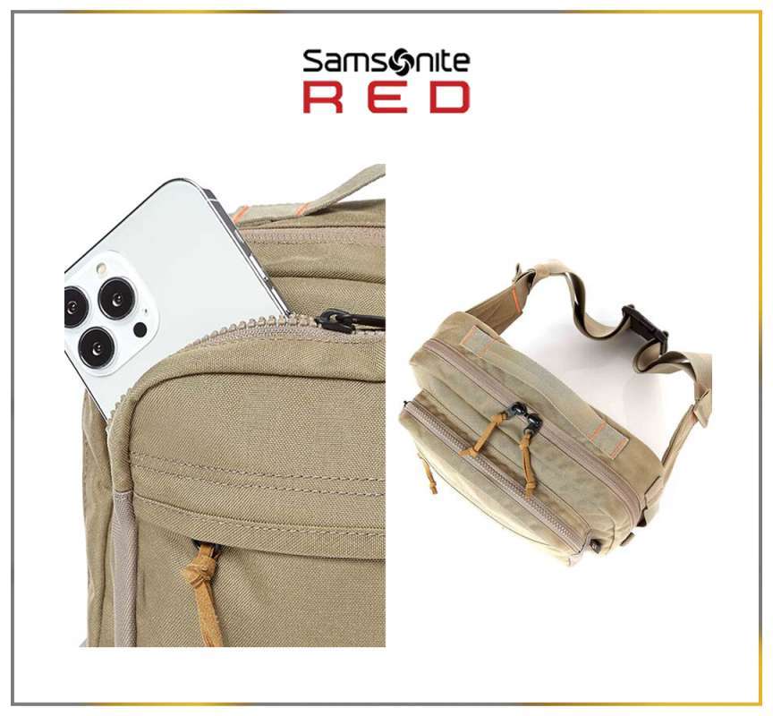 Jual Samsonite Red Label Sling Bag Osler - Light Brown Di Seller House ...