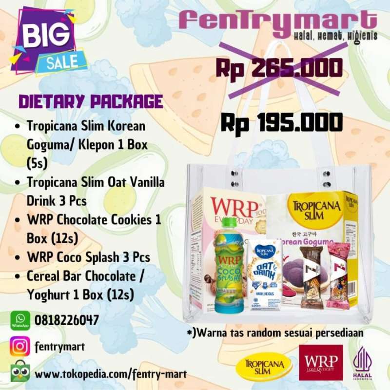 Jual Tropicana Slim & Wrp Makanan Minuman Sehat Di Seller Fentry_mart ...