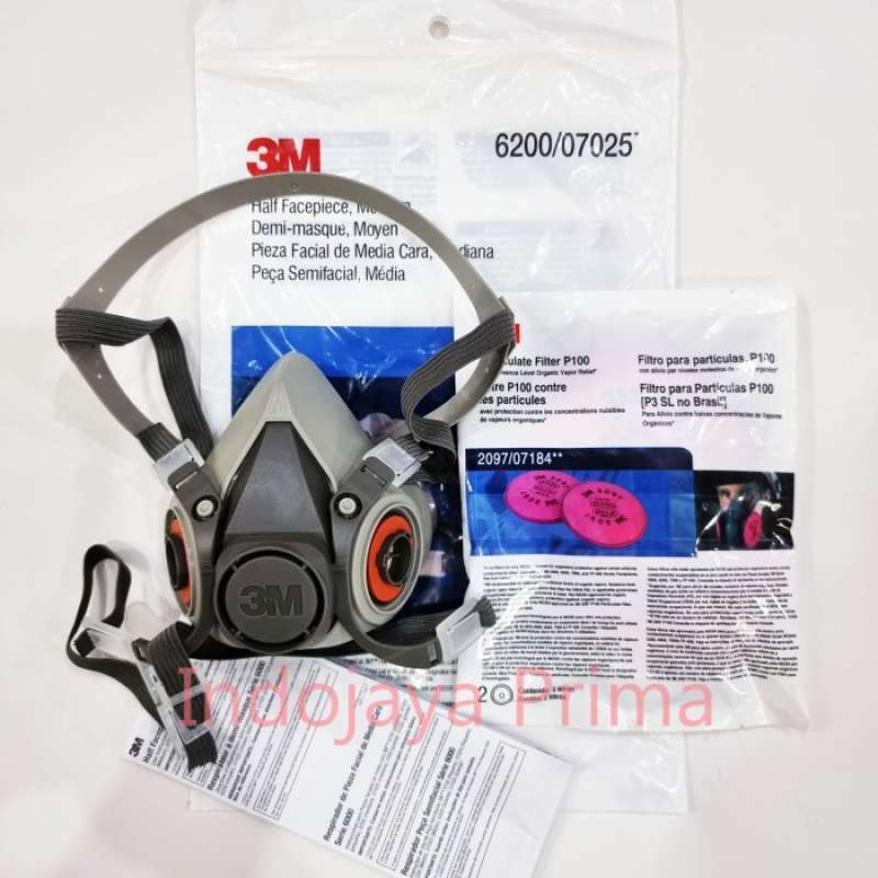 Promo Original 3m 6200 + 3m 2097-p100 Particulate Filter Diskon 9% Di Seller Noela Store ...