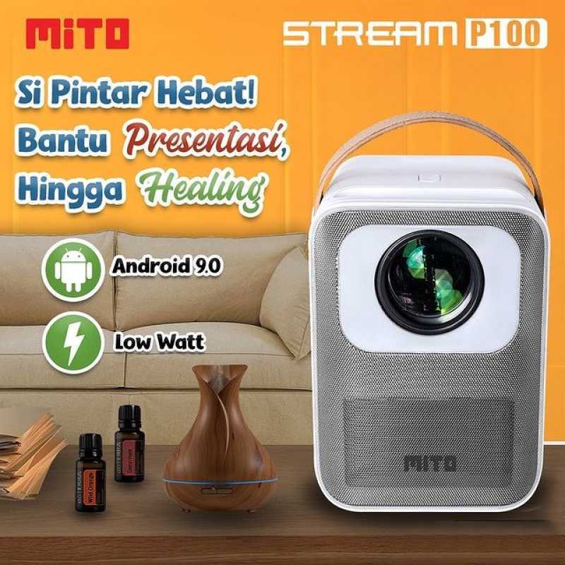 Promo Mito Smart Projector Stream P100 Android 9.0 Wifi Bluetooth Proyektor Diskon 27% Di Seller ...
