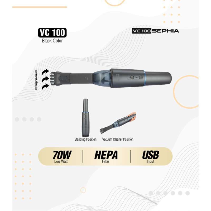Promo Vacuum Cleaner Wireless Mito Sephia Vc100 Dengan Hepa Filter ...