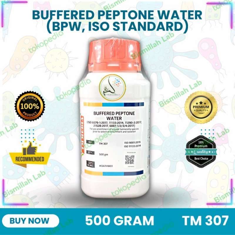 Promo Buffered Peptone Water (bpw), Iso - Media Mikrobiologi, 500 Gram ...