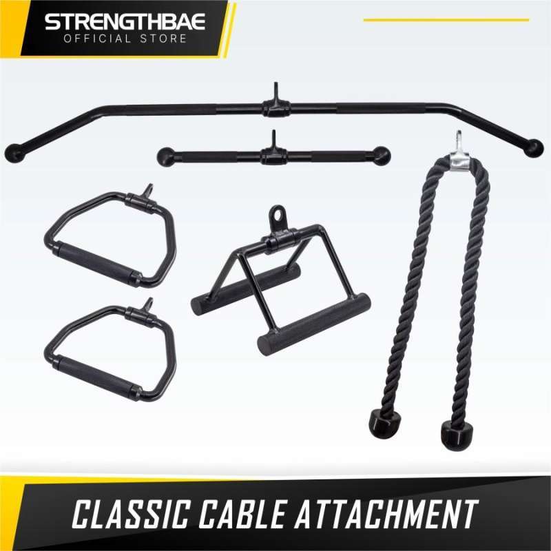 Jual Classic Cable Attachment | Lat Pulldown Row Bar D V Handle Tricep ...