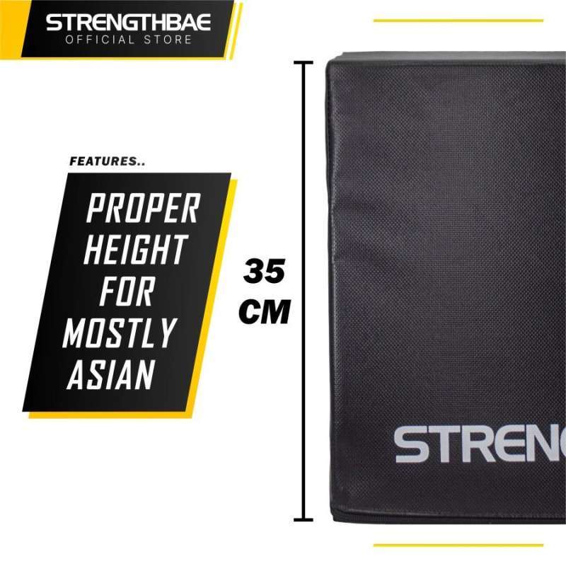 Jual Hip Thrust Bench Strengthbae Glute Box Cushion Platform Booty Pad ...