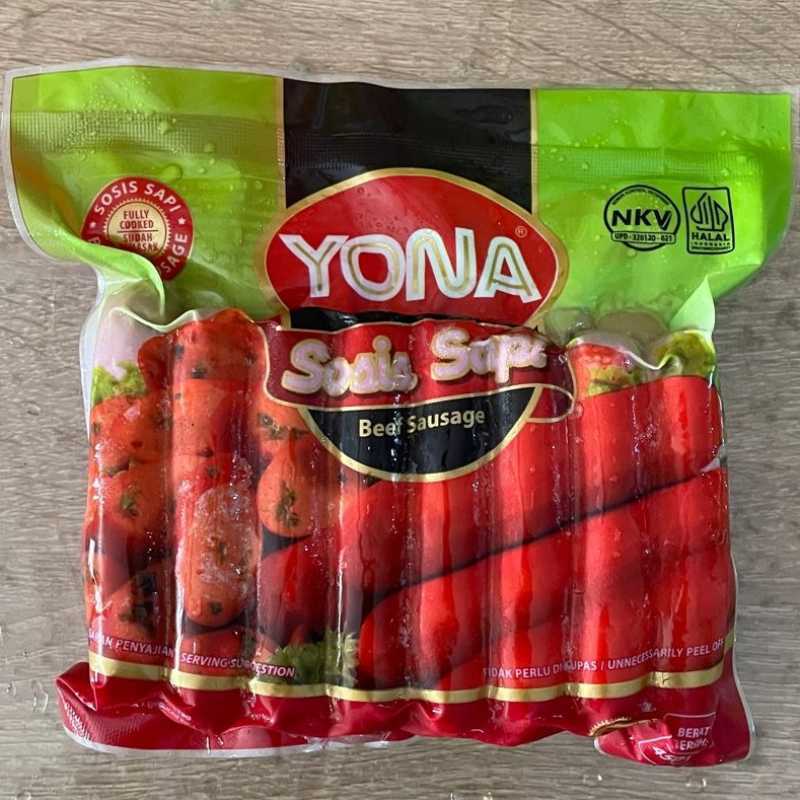 Jual Yona Sosis Sapi Merah 450gr Isi 15 Di Seller Bentang Frozen ...