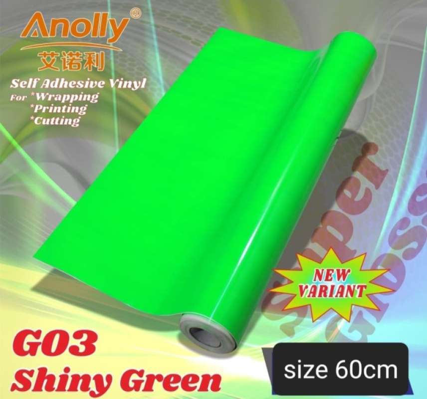 Promo New Roll Sticker Anolly Kuning Orange Hijau Stabilo 60cm X ...