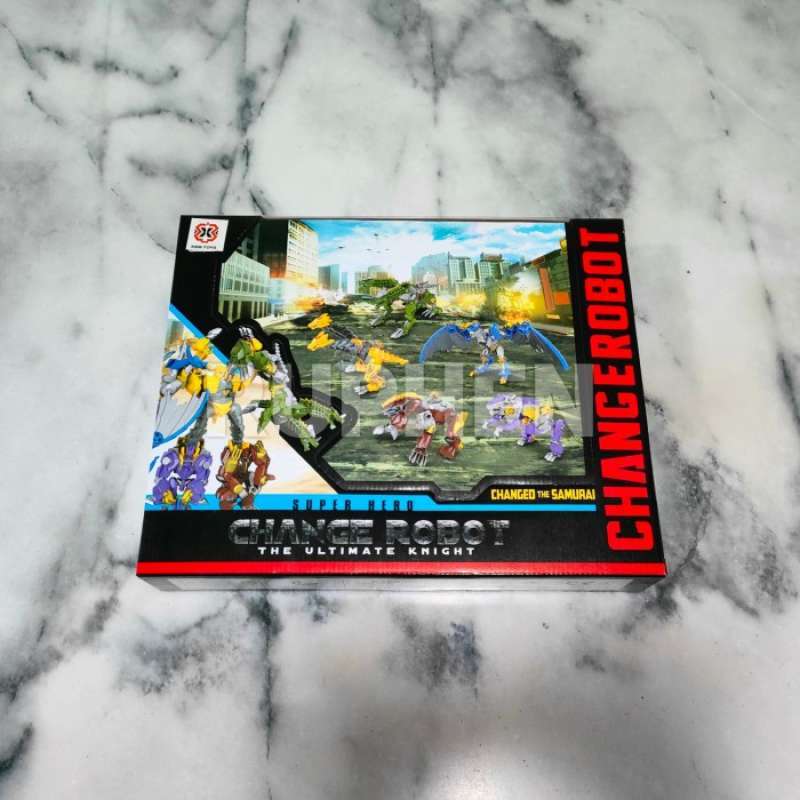 Promo Super Change Robot Reformasi Dinosaurus Transformers Samurai Set ...