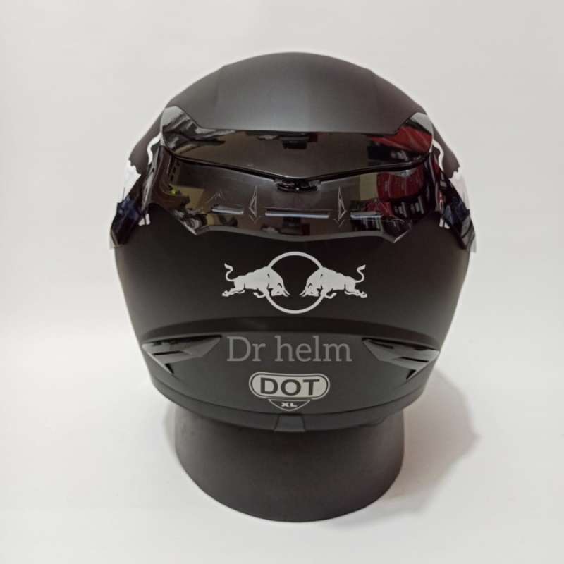 Promo New Helm R10 Paket Ganteng Stiker Red Bull Full Face Promo - M ...