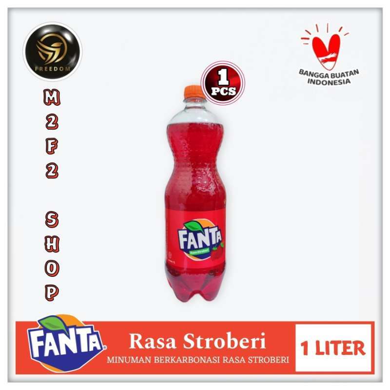 Jual Fanta Merah Minuman Bersoda Botol Plastik Pet - 1000 Ml | 1 Liter (kemasan Satuan) Di ...