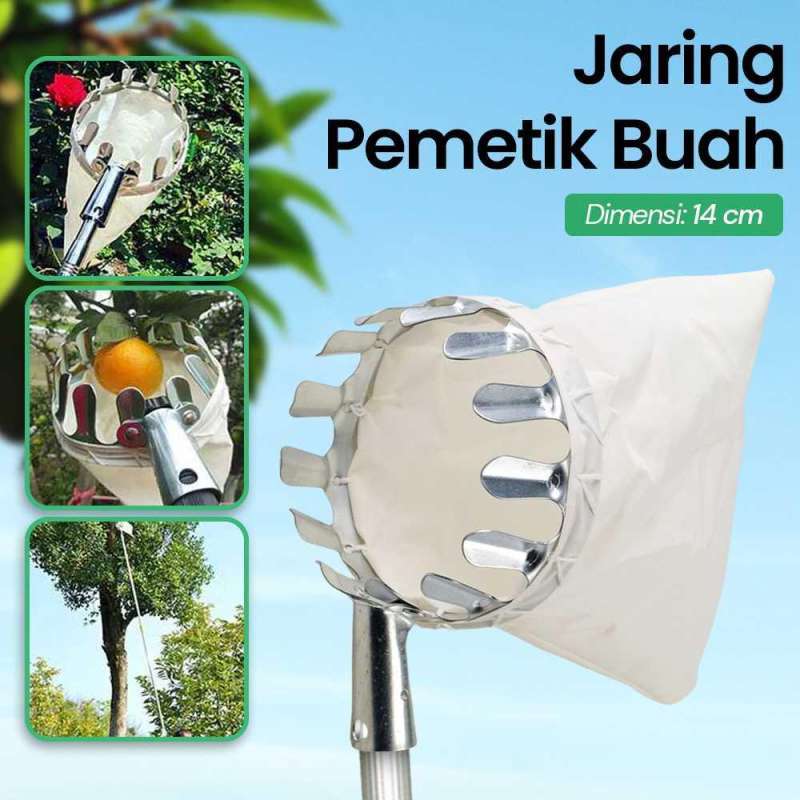 Jual Homyl Jaring Net Pemetik Buah Fruit Picker Collection Head 14cm ...