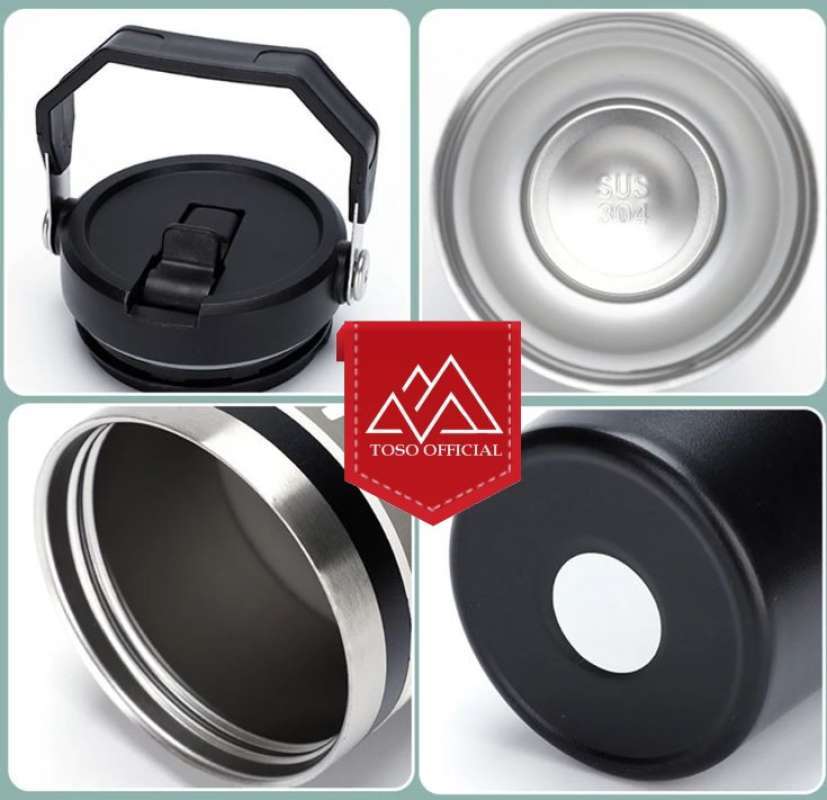 Jual Tumbler Kopi Teh Botol Minum Handle Flip Straw Termos Vacuum ...