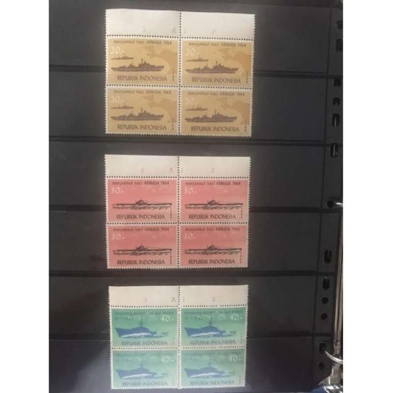 Jual Prangko Indonesia Terbitan Th 1964 Blok 4 Seri Lengkap Di Seller ...