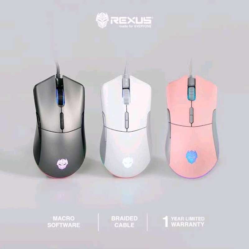 Jual Mouse Gaming Rexus X15 Rgb 7200 Dpi Fpc Led - Grey Di Seller ...