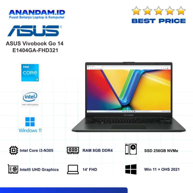Jual Asus Vivobook Go 14 E1404ga-fhd321 - Mixed Black Di Seller Anandam ...