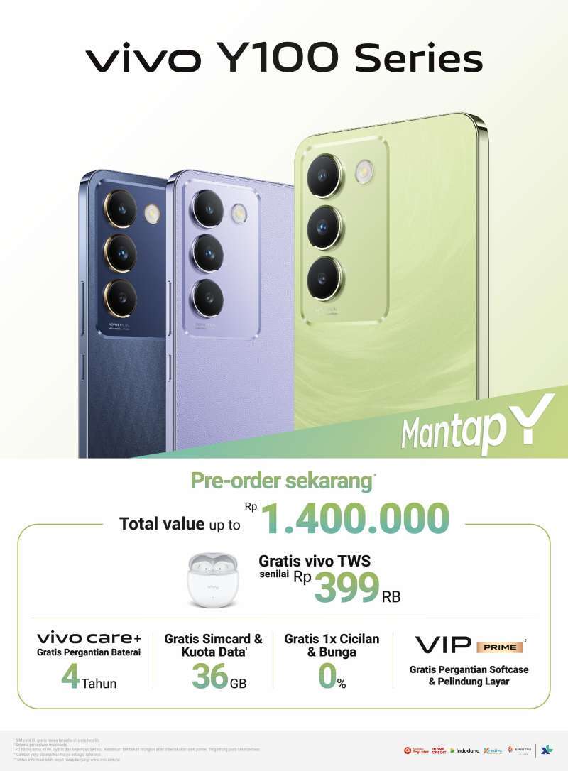 Jual Vivo Y100 4g Ram 8/256 Gb Garansi Resmi Original 1 Tahun Bisa ...