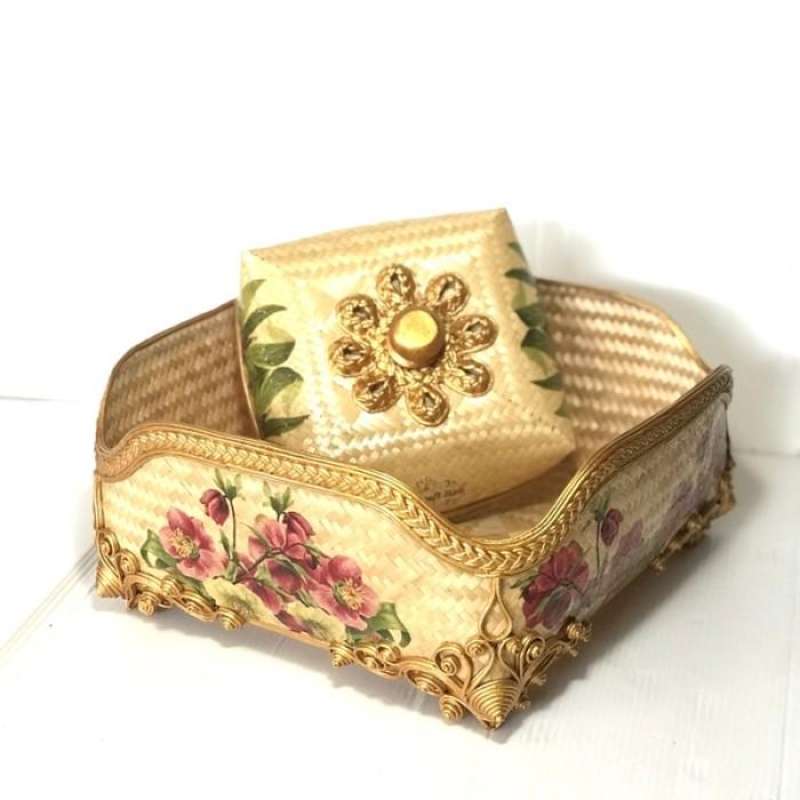 Jual Bokor Kotak Natural Ukir Motif Deco Di Seller Decocraft Bali ...