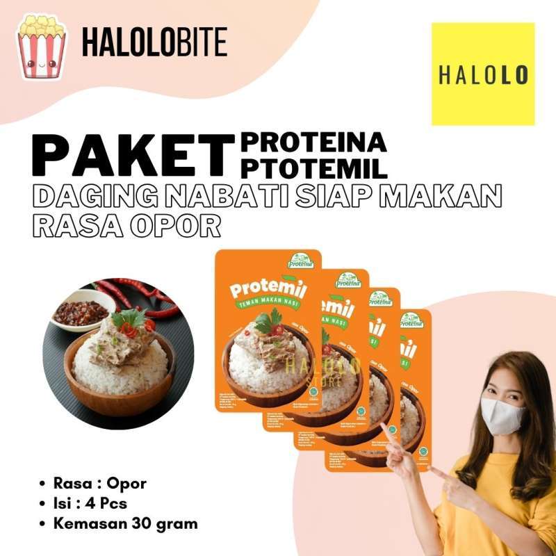 Promo Paket Protemil Opor Isi 4 Pcs Proteina Daging Nabati Instant 30 ...