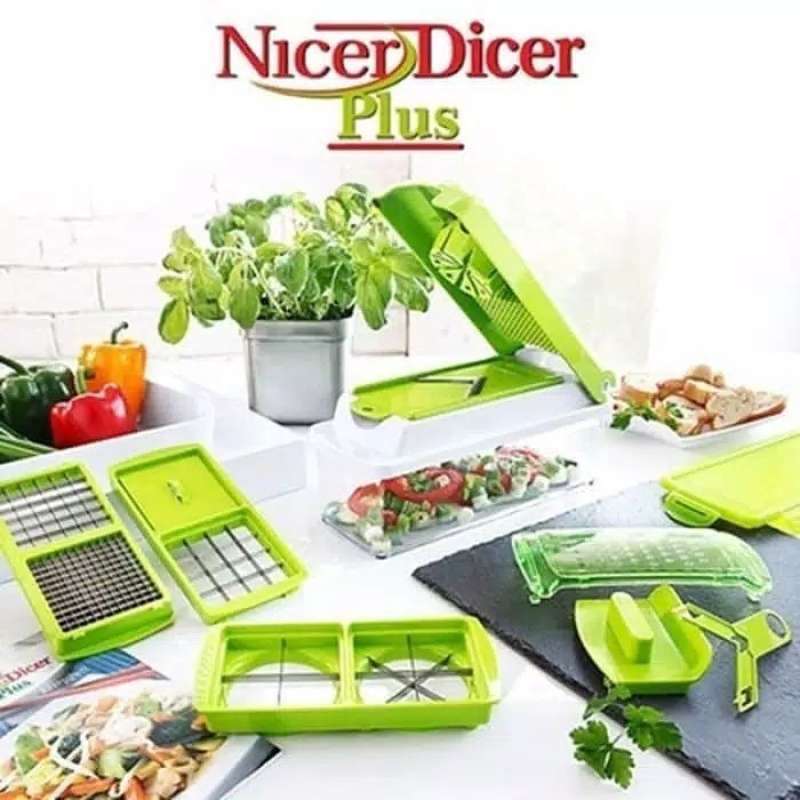 Promo Genius Nicer Dicer Plus / Pemoton Sayur Buah Serbaguna Diskon 23% ...