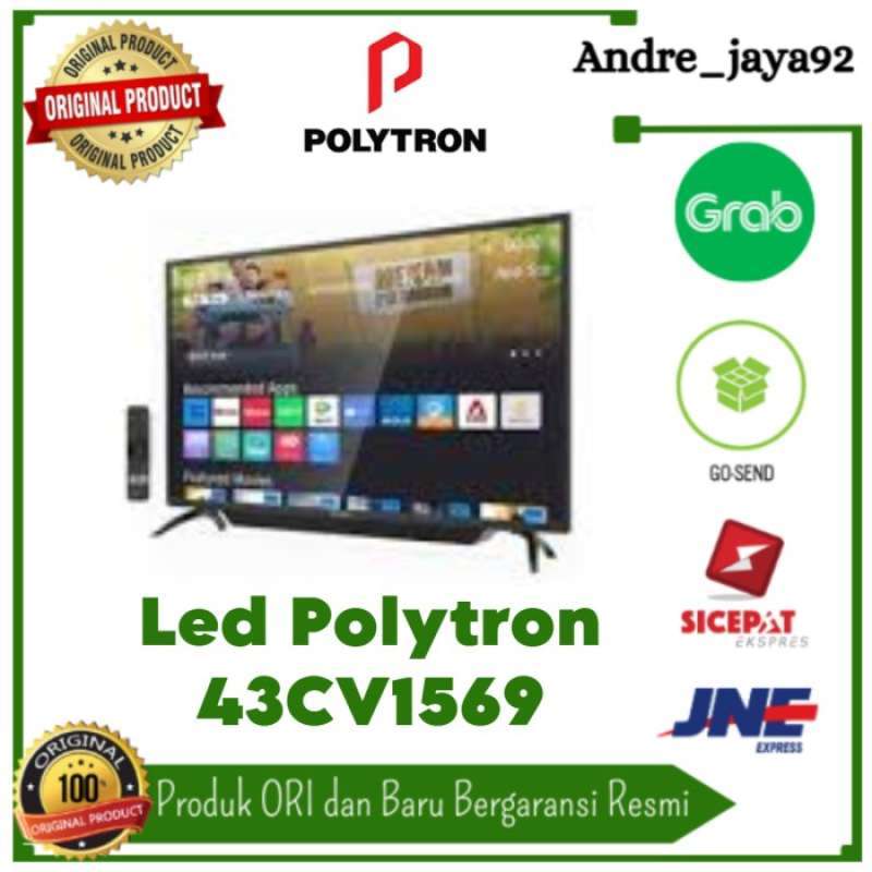 Promo Polytron Smart Digital Led Tv 43 Inch Pld 43cv1569/43cv1569 ...