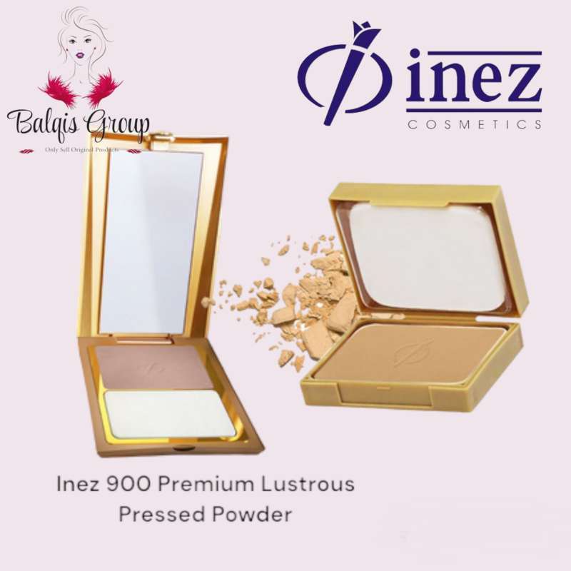 Promo Inez 900 Lustrous Pressed Powder Full Size & Refill 5 Colours ...
