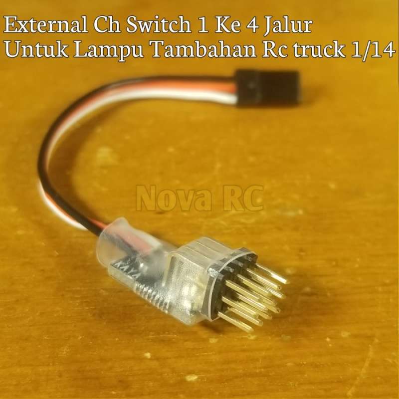 Promo Switch Led External 1 Jalur Ke 4 Jenis Lampu Untuk Rc Truck 1/14 ...