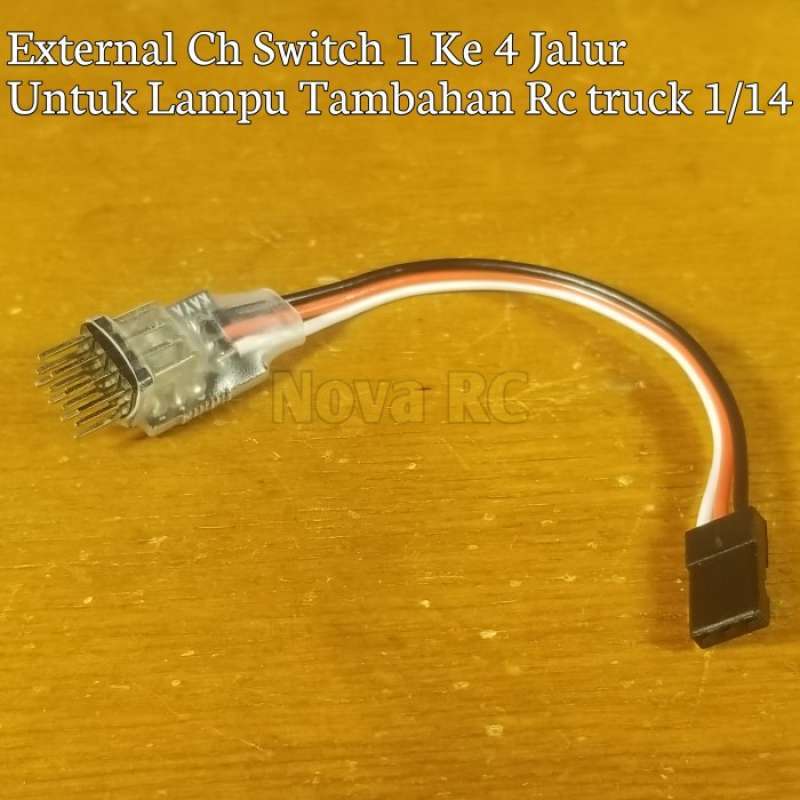 Promo Switch Led External 1 Jalur Ke 4 Jenis Lampu Untuk Rc Truck 1/14 ...