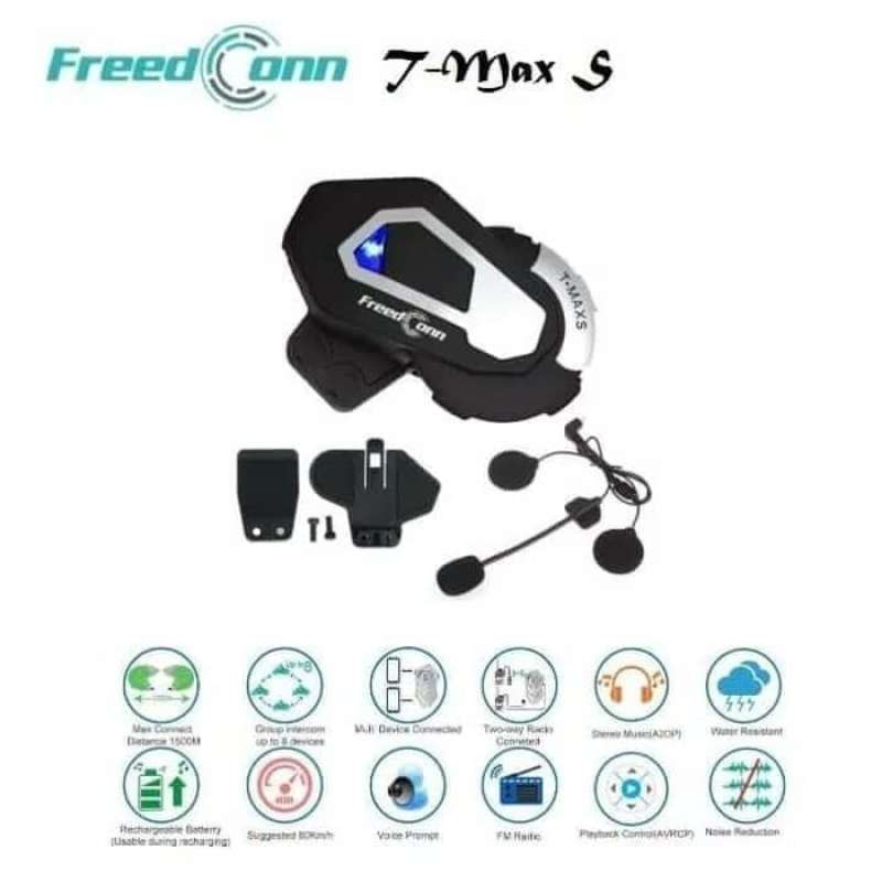 Promo New Freedconn T-max S Bluetooth Intercom 6 User 4.1 Diskon 50% Di ...