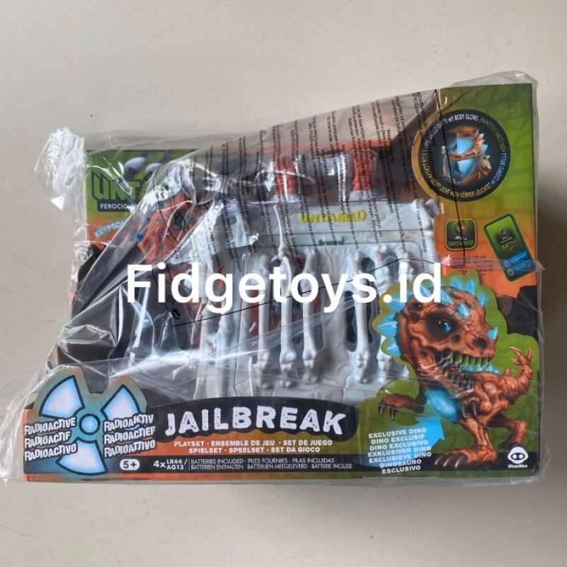 Promo Wowwee Fingerlings Untamed Skeleton Jailbreak - Dino Radioactive ...